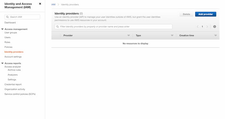 Github Action with AWS Open ConnectID